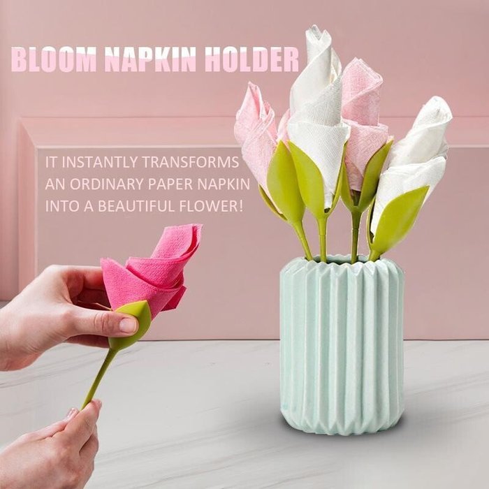 【🎉Last Day Save 48% OFF】Bloom Napkin Holder - Make life romantic ...