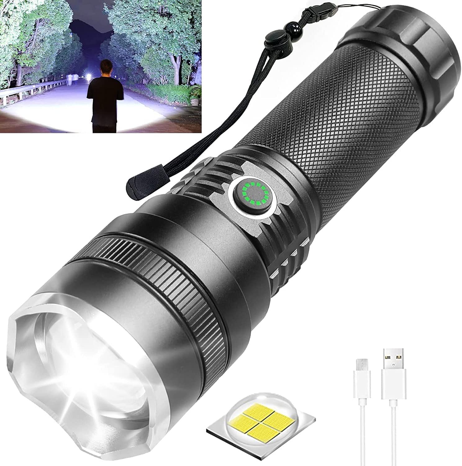 🔥BEST GIFT IDEA🔥 Ultra-Bright Tactical Zoom Flashlight – CraftyUplift