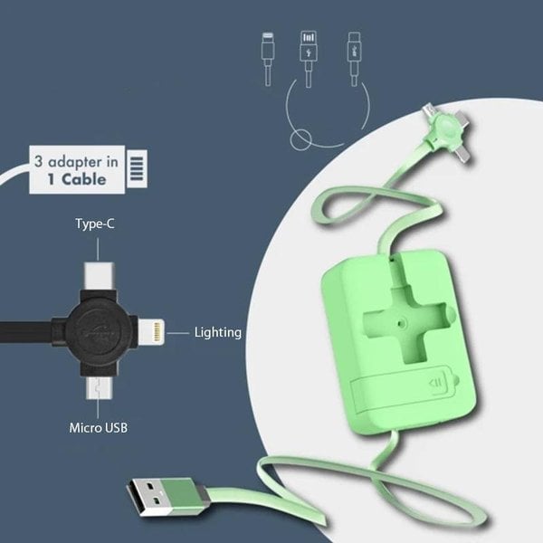 Hot Sale 50% OFF🔥Three In One Charging Cable Roll – CraftyUplift