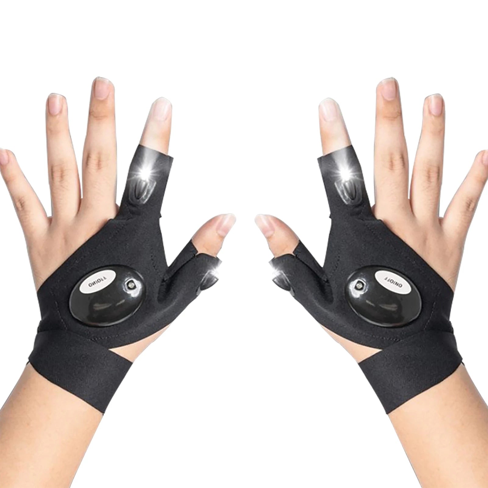 【LAST DAY SALE】LED Flashlight Waterproof Gloves – CraftyUplift