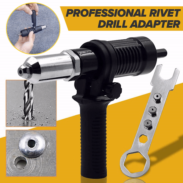 【50% OFF】Professional Rivet Drill Adapter Kit With 4Pcs Different Matc ...